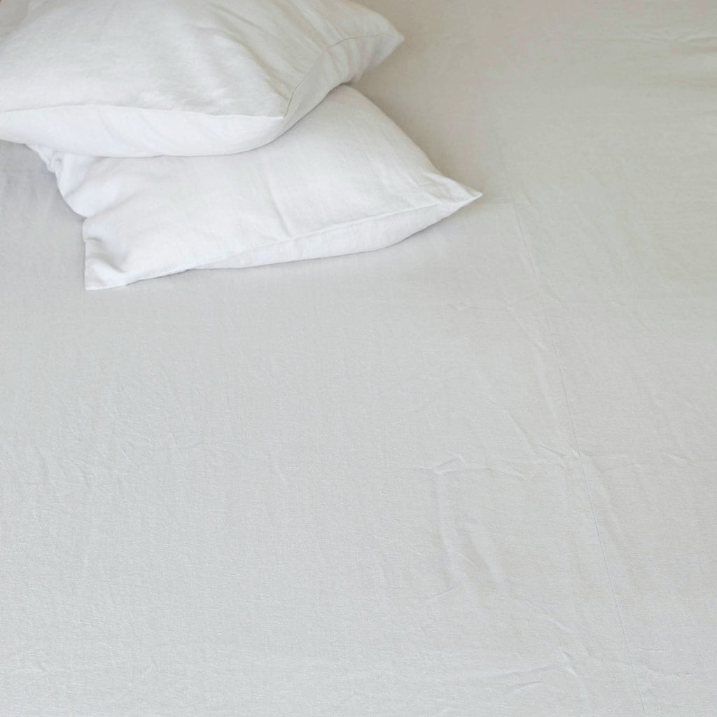 Linen Fitted Sheet/ Washed Linen